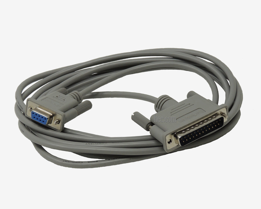 Cable, Epson DB25MX DB9F Serial / Null Modem – Hillside Electronics Corp.
